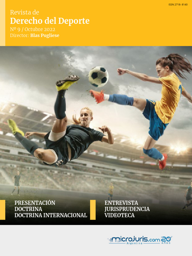 Revista De Derecho Del Deporte 9 Octubre 2022 Pdf Asociación De