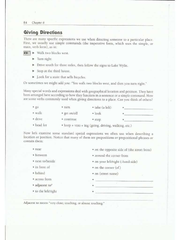 Directions and Map Exercises for Kids | PDF