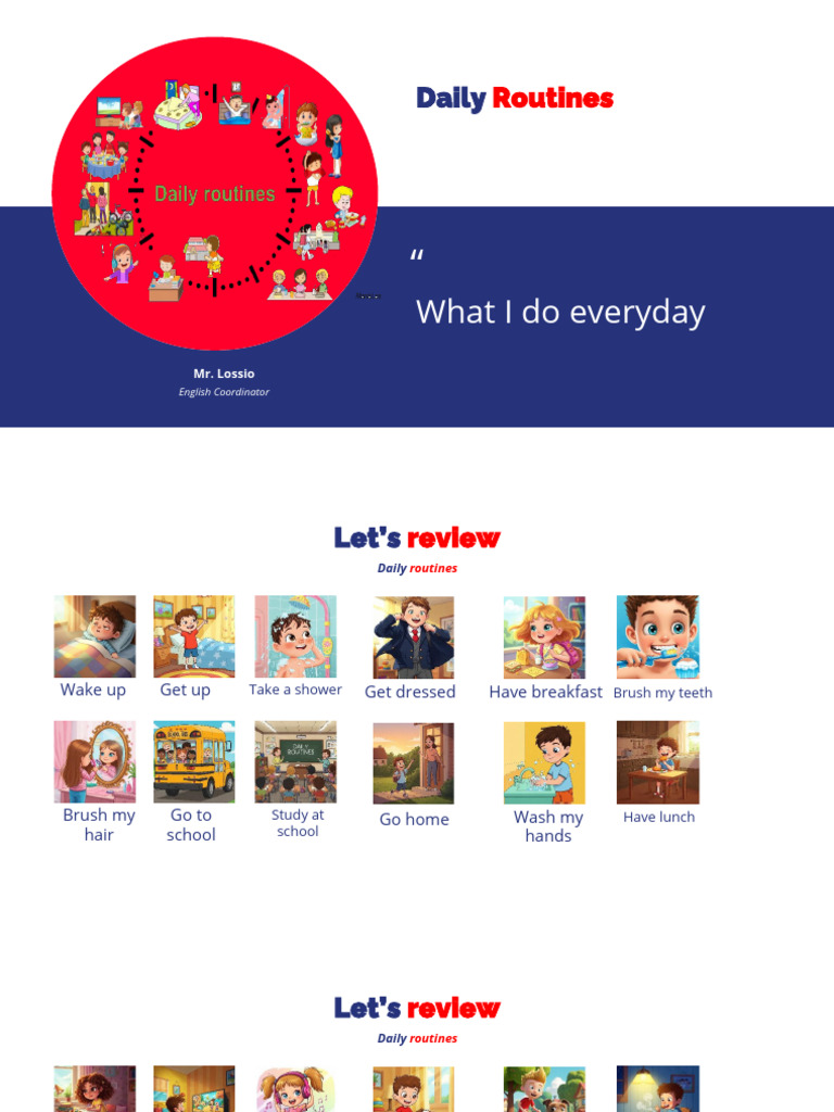 Daily Routines - When - Breakfast Flyers 3rd - 4th Primary | PDF