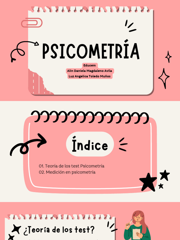 Psicometría: Educem Alin Daniela Magdaleno Avila Luz Angelica Toledo ...