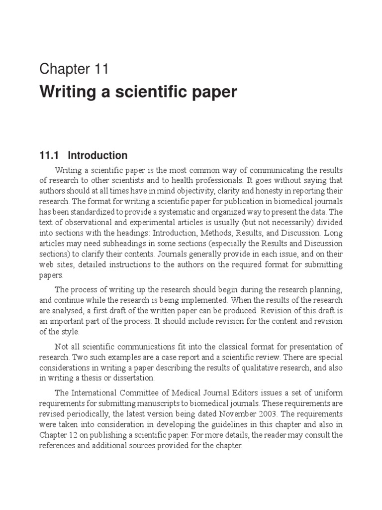 How To Write Scientific Paper | PDF