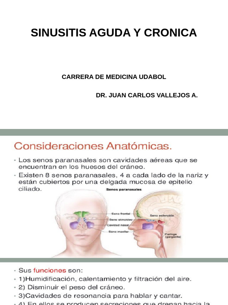 Sinusitis Aguda y Cronica (1) | PDF