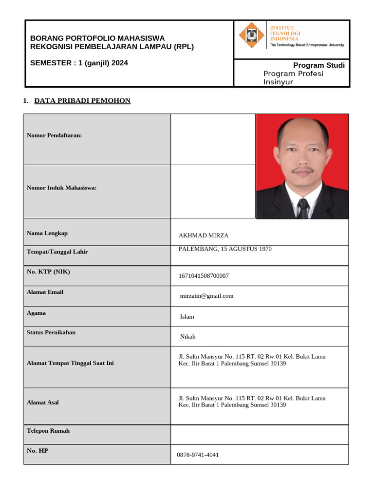 Sample Portofolio RPL - MK Studi Kasus | PDF