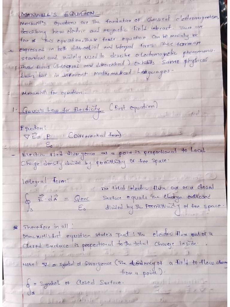 Maxwell Equation 1-4 | PDF