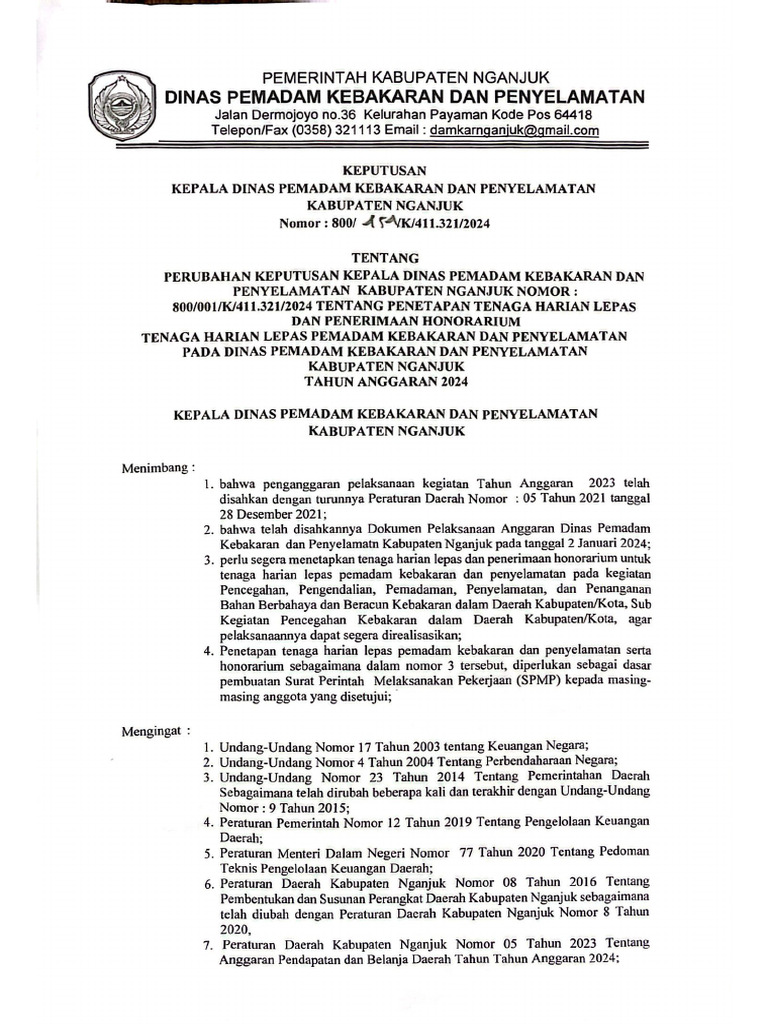 SK Pak Andik 2024 | PDF