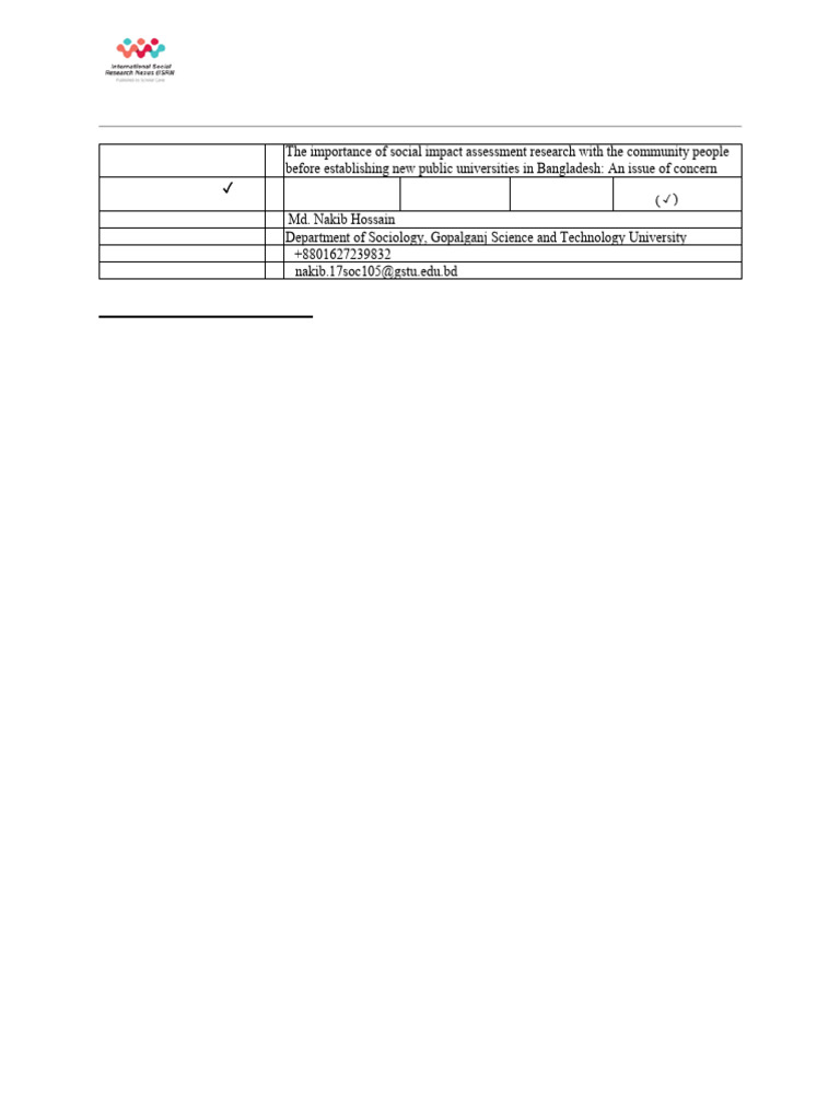 ISRN Journal Copyright Form-OTH-1 (2) | PDF | Copyright
