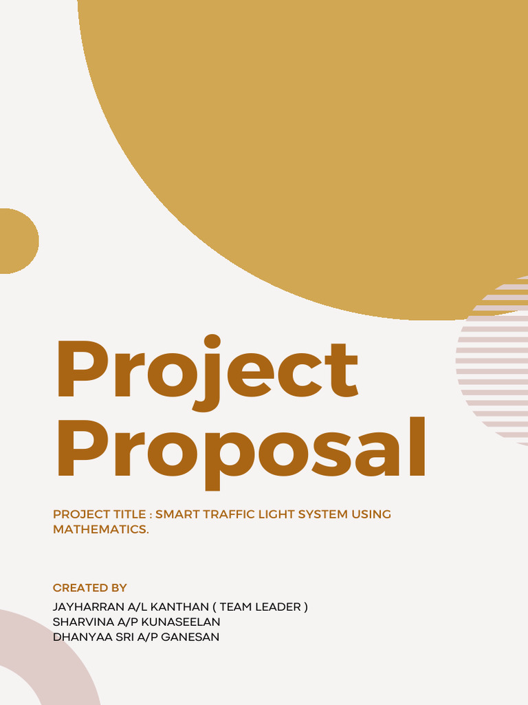 Green Modern Project Proposal | PDF | Traffic | Traffic Light