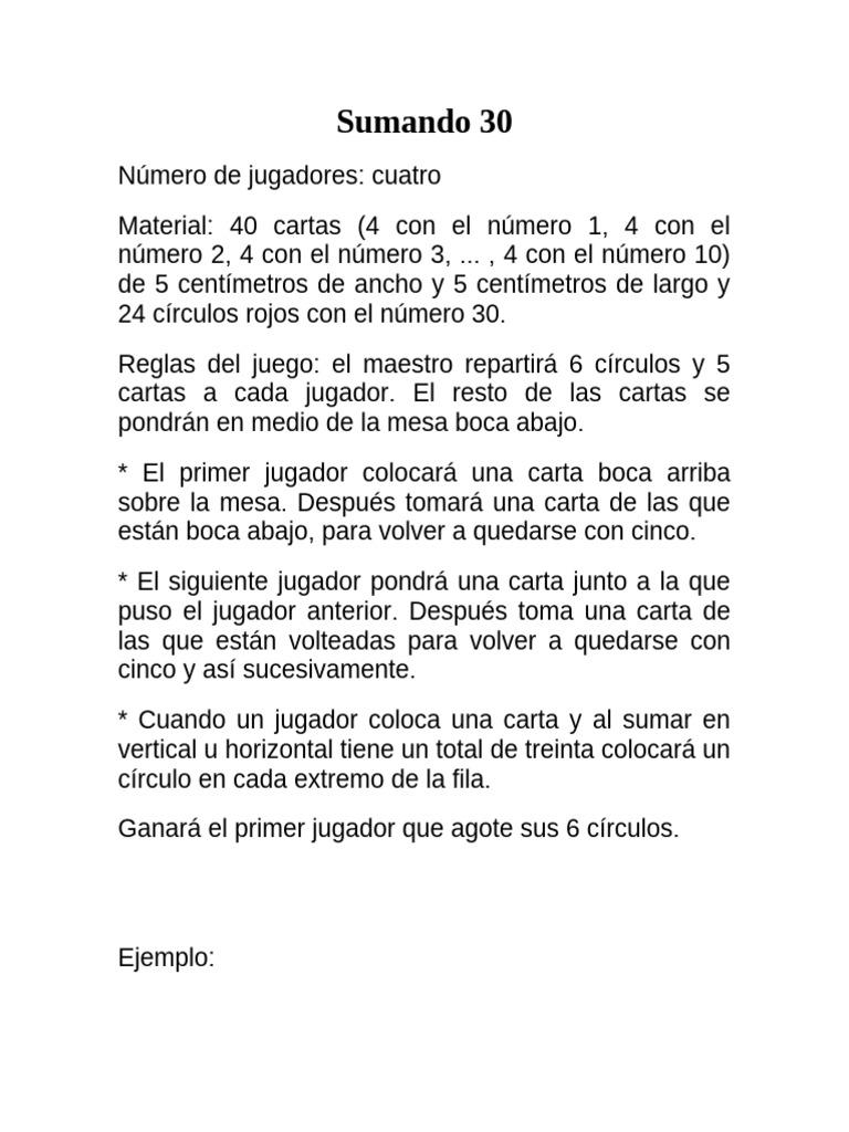 Sumando 30 | PDF