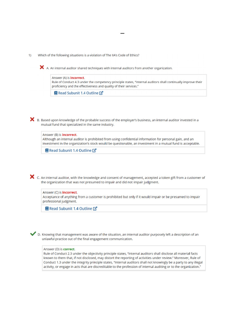 1.4 Ethics Objectivity (Answers) | PDF