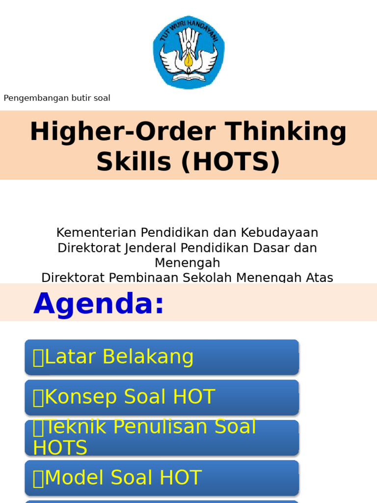 Penulisan Soal Berbasis Hots - Iwan | PDF