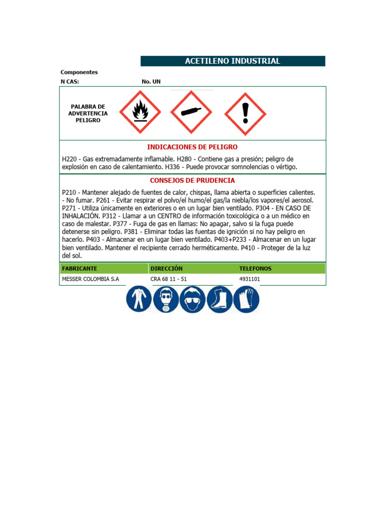 ACETILENO | PDF