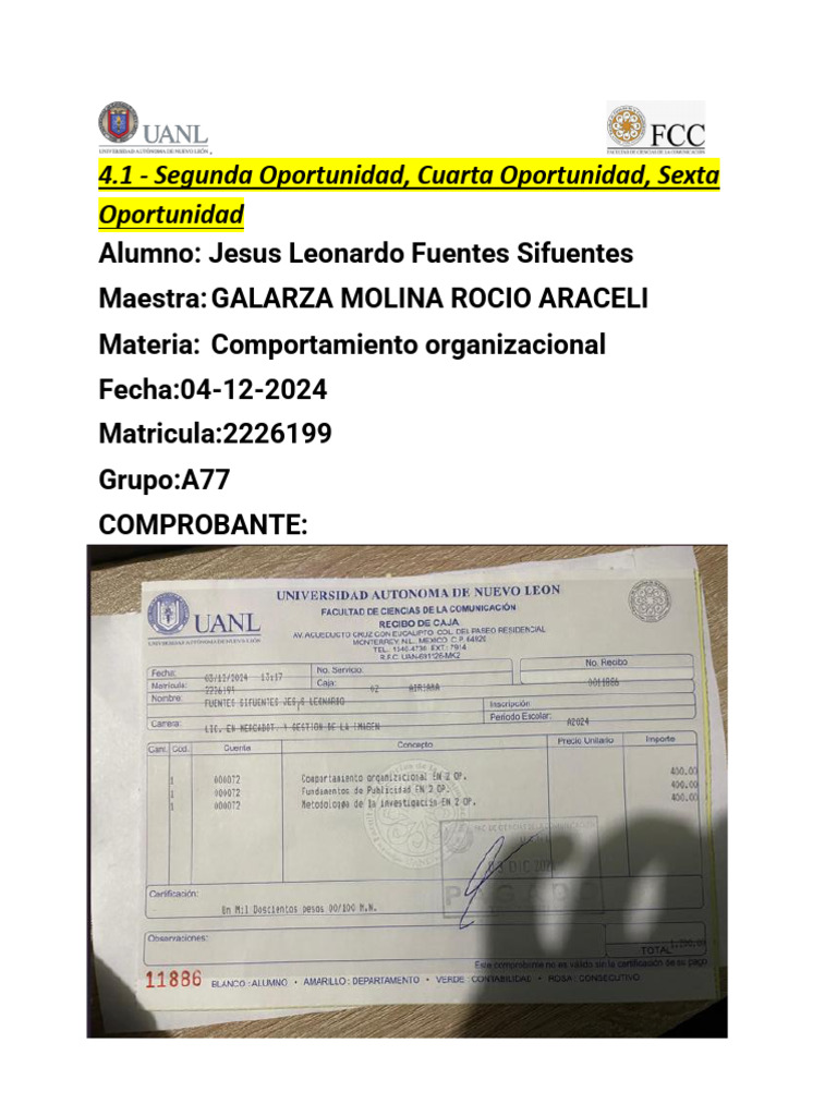 4.1 - Segunda Oportunidad - Jesus - Fuentes | PDF