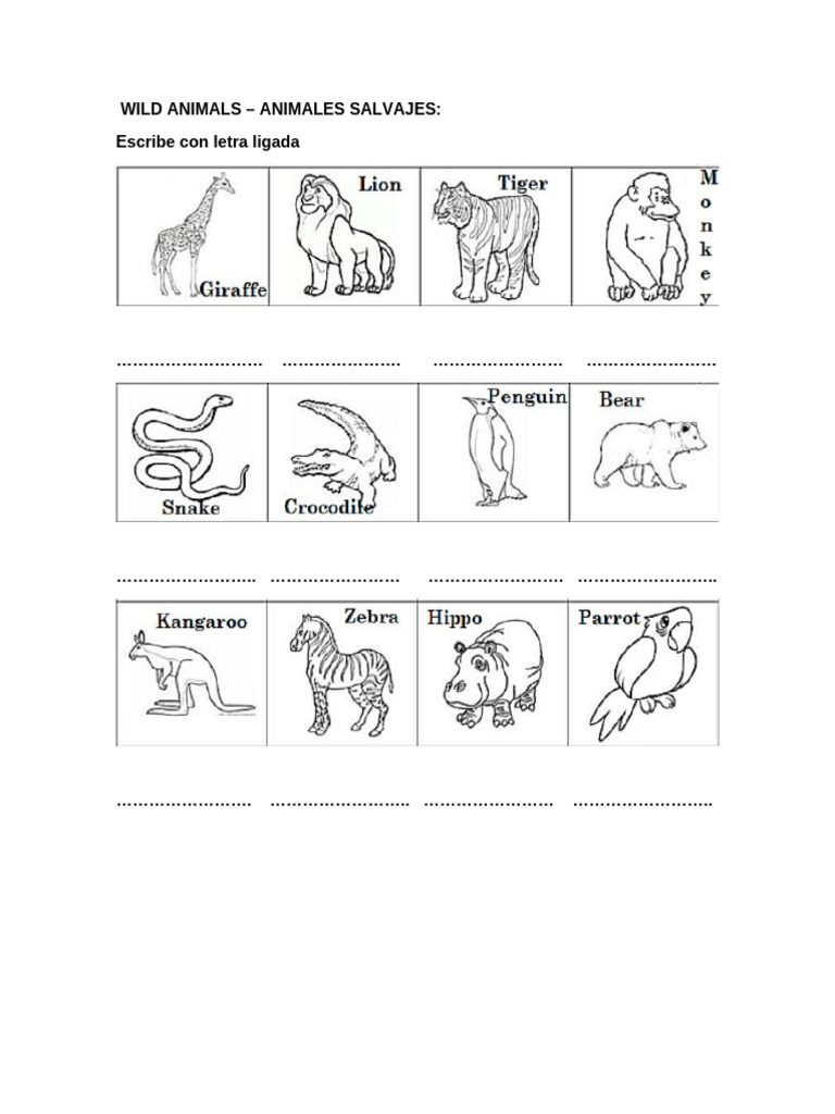 Cocodrilos y leones en la naturaleza | PDF