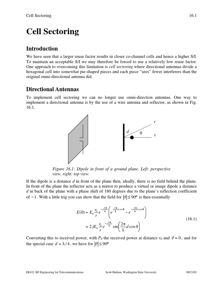 Cell Sectoring for RF Engineers | PDF