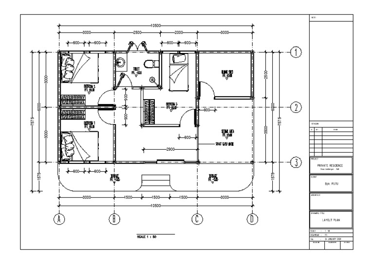 01.house - Layout Plan | PDF