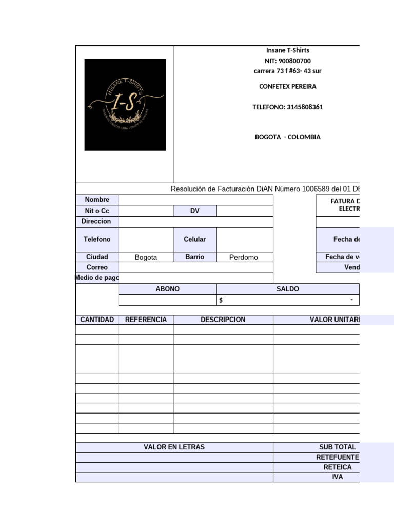 Trabajo Terminado Sic 3 | PDF | Factura | Bogotá