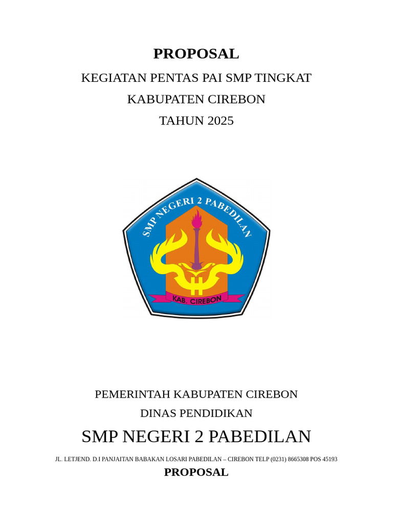 Proposal Pentas Pai 2025 | PDF