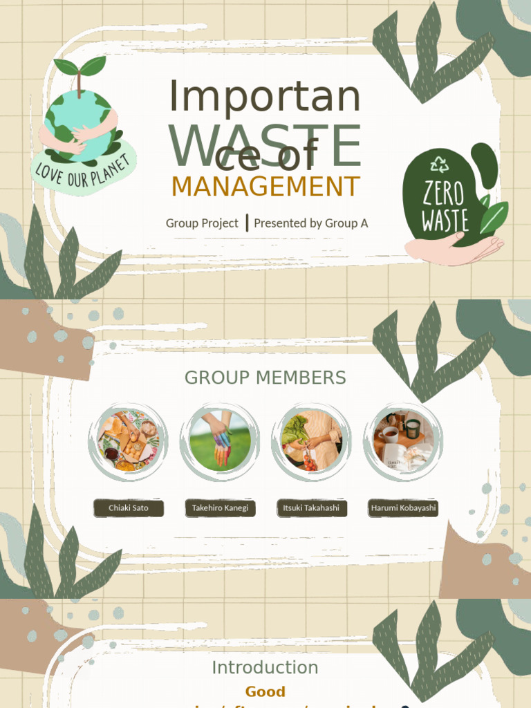 Importance of Waste Management Explained | PDF | Waste Management | Waste
