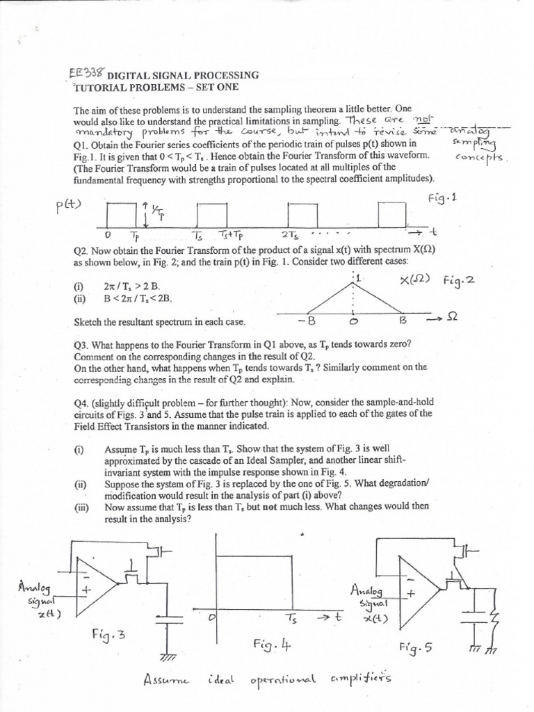 EE338- Tutorial 1 2 and 3 | PDF