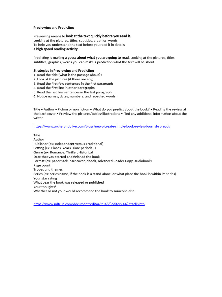 Previewing and Predicting | PDF | Automation | Taxes