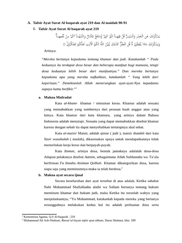 Judi Dan Khamr | PDF