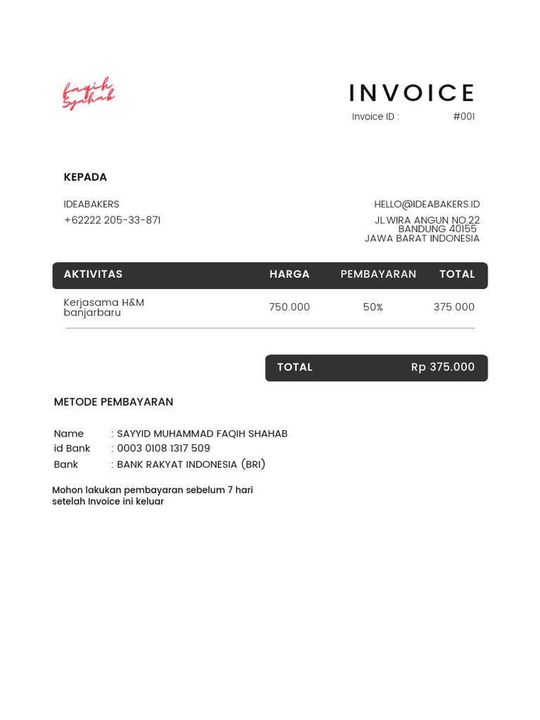 Invoice 1 | PDF