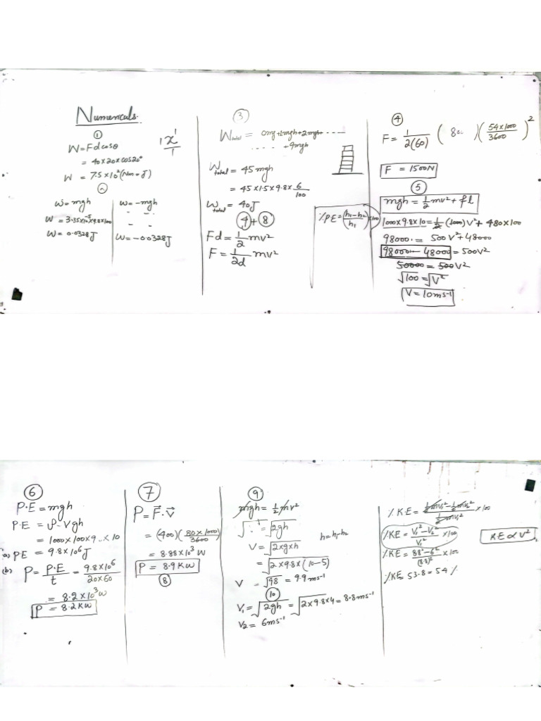 CH#4 Numericals | PDF