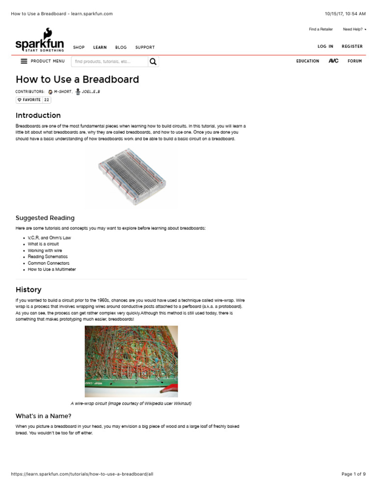 breadboard_sparkfun | PDF | Electrical Connector | Power Supply
