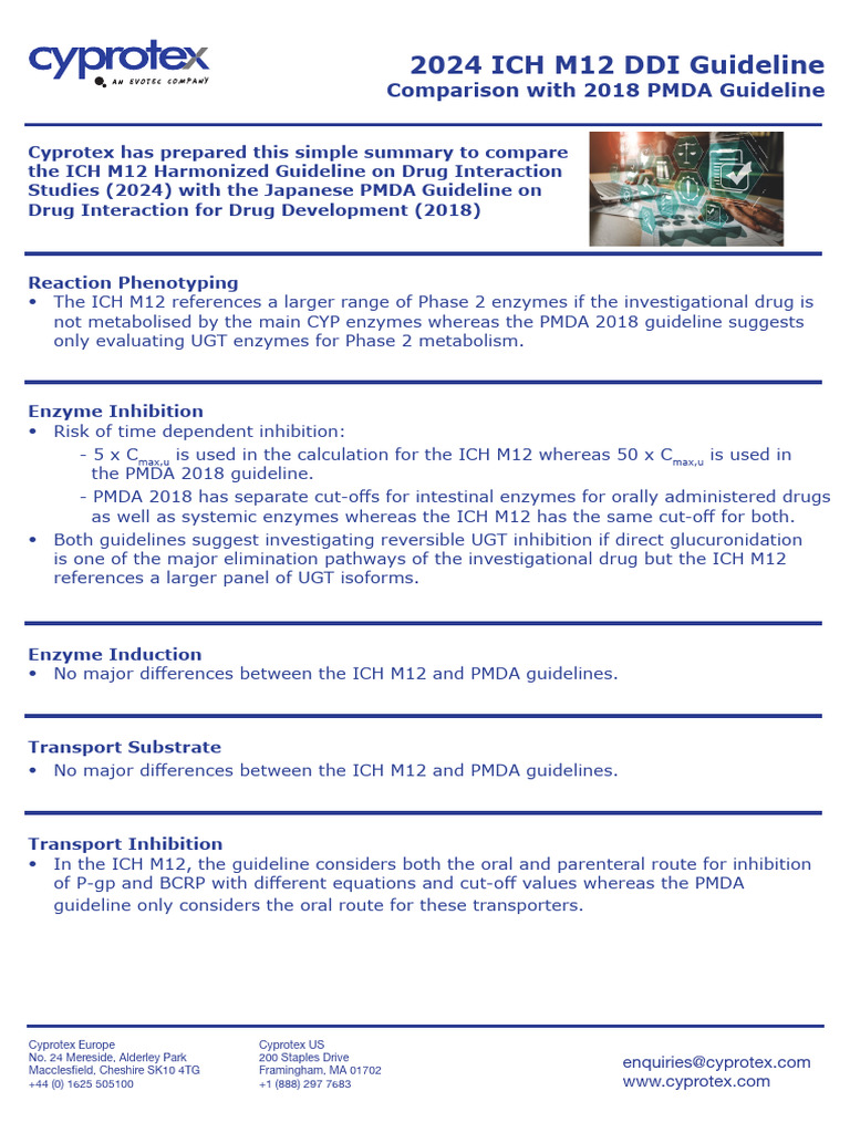 ICH M12 vs PMDA Drug Interaction Guidelines | PDF | Enzyme Inhibitor ...