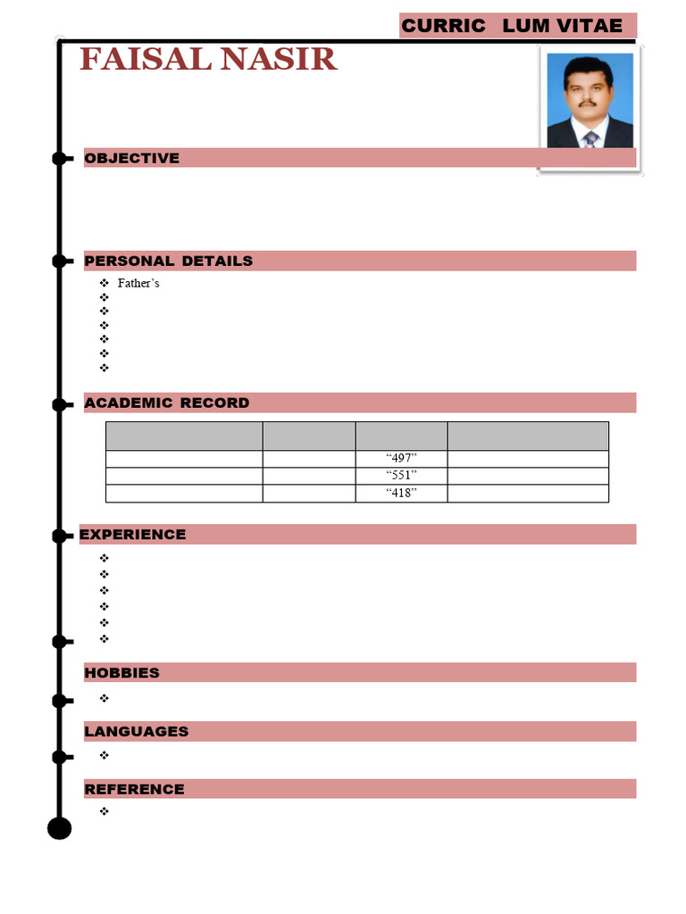 Faisal Nasir cv | PDF