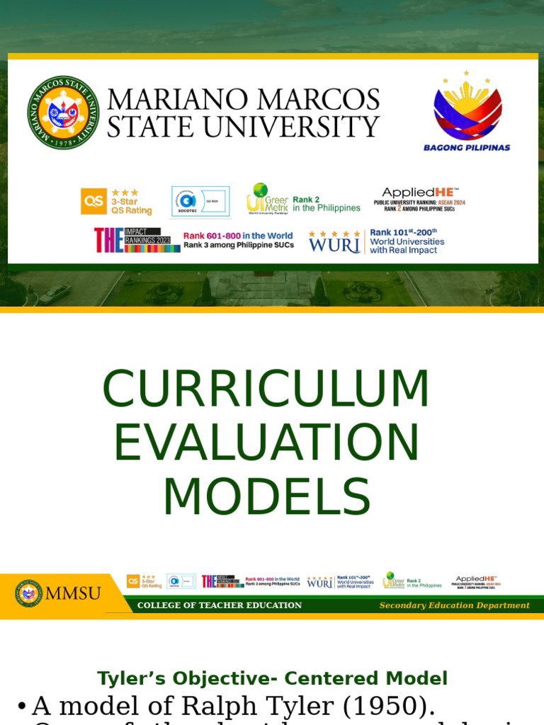 Curriculum Evaluation Models | PDF | Evaluation | Curriculum