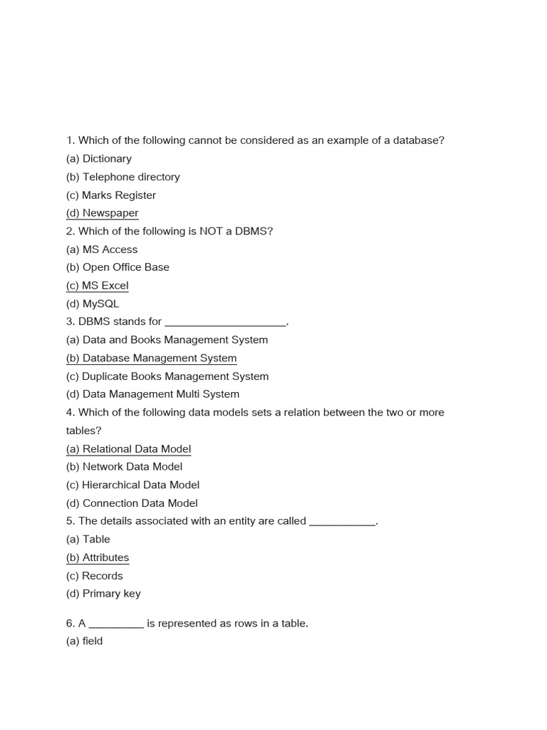 PdfUnit 3DBMS BaseQn Ans | PDF | Databases | Table (Database)