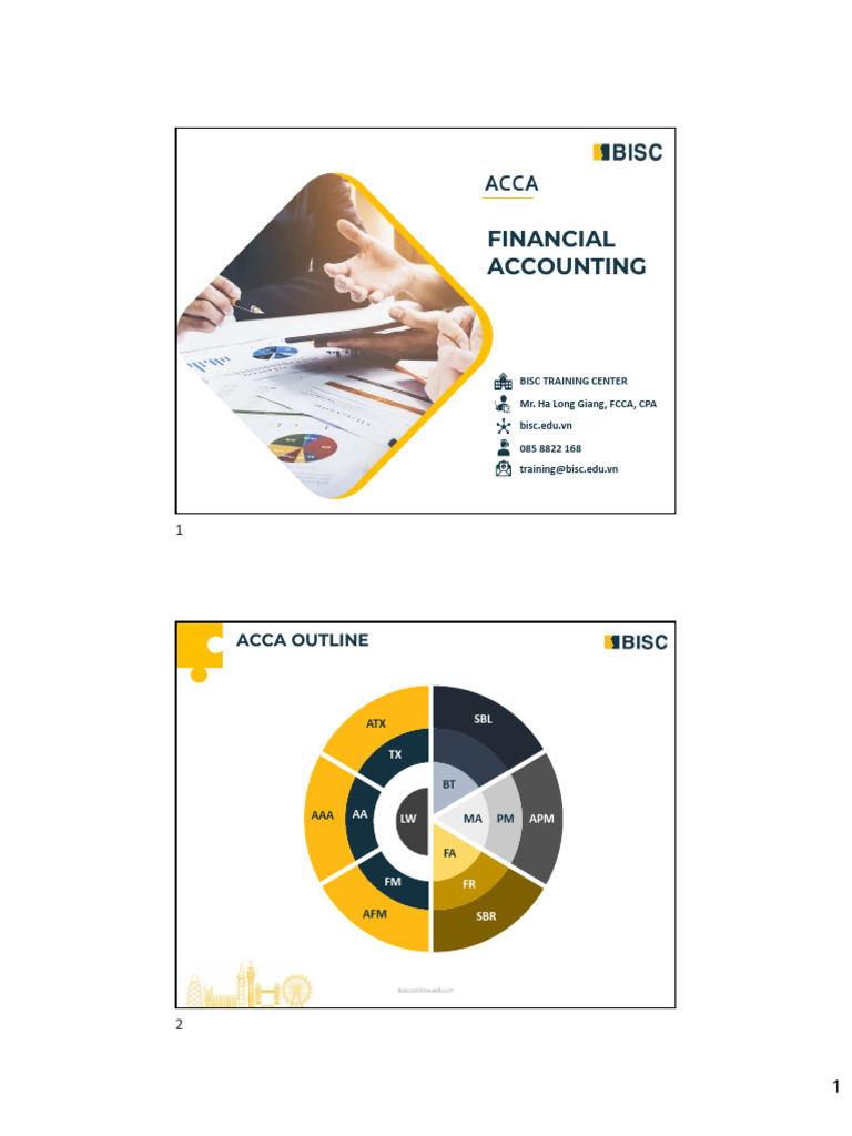 ACCA Financial Accounting Course Outline | PDF | International Financial Reporting Standards ...