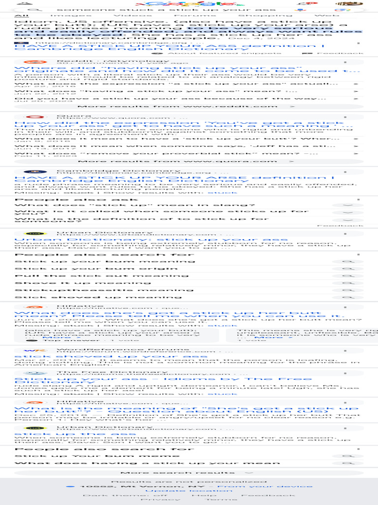 Someone Stuck A Srick Up Ur Ass Meaning - Google Search | PDF ...