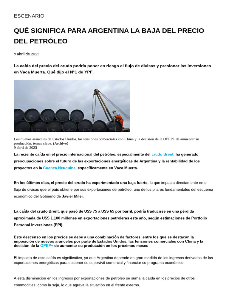 petro | PDF | Petróleo | OPEP