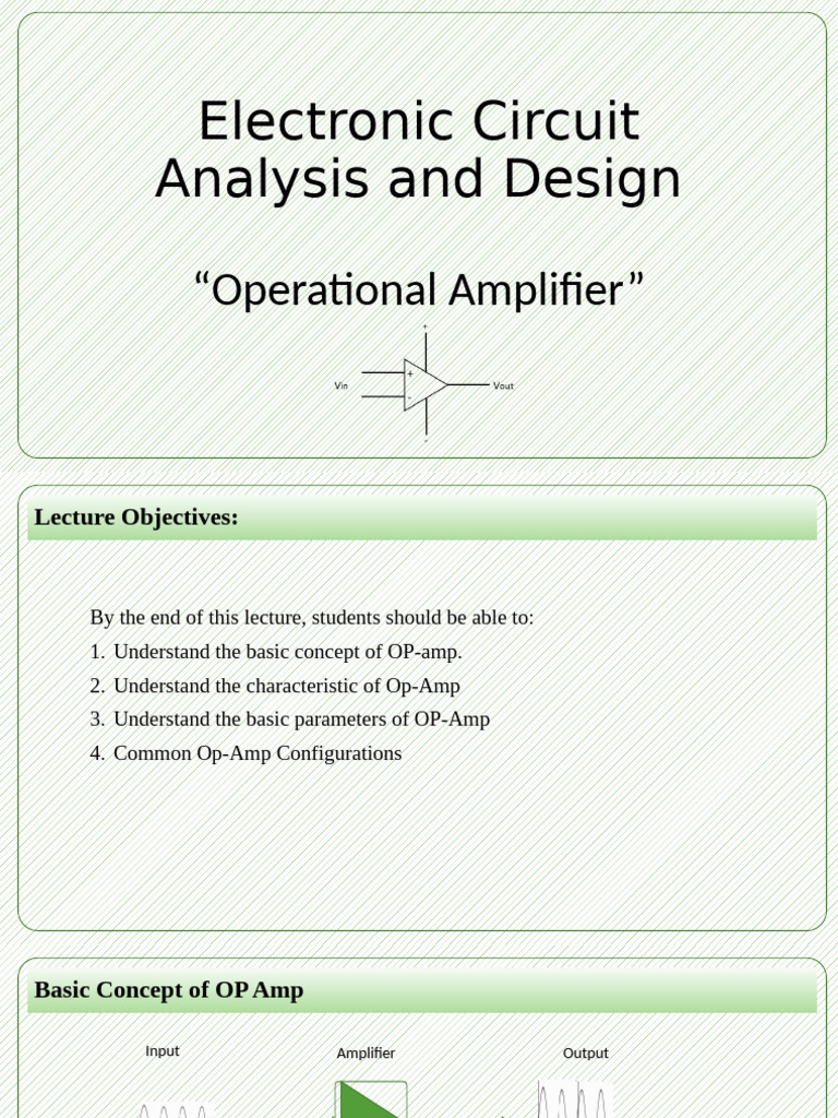 01 Operational Amplifier | PDF | Operational Amplifier | Amplifier