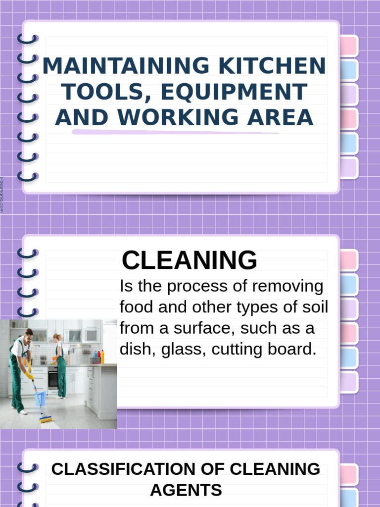 Kitchen Cleaning and Sanitizing Guide | PDF