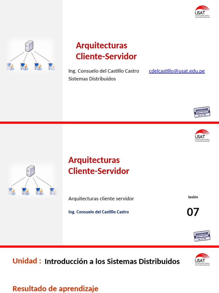 SESION 07 - Arquitecturas Cliente Servidor Ant | PDF | Arquitectura orientada a Servicios ...