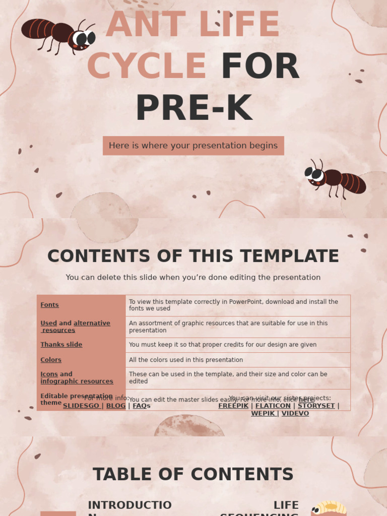 Ant Life Cycle for Pre-K by Slidesgo | PDF | Planets | Mercury (Planet)