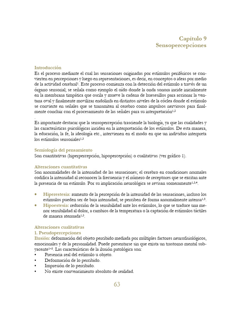 Semiología de La Sensopercepción | PDF | Alucinación | Percepción