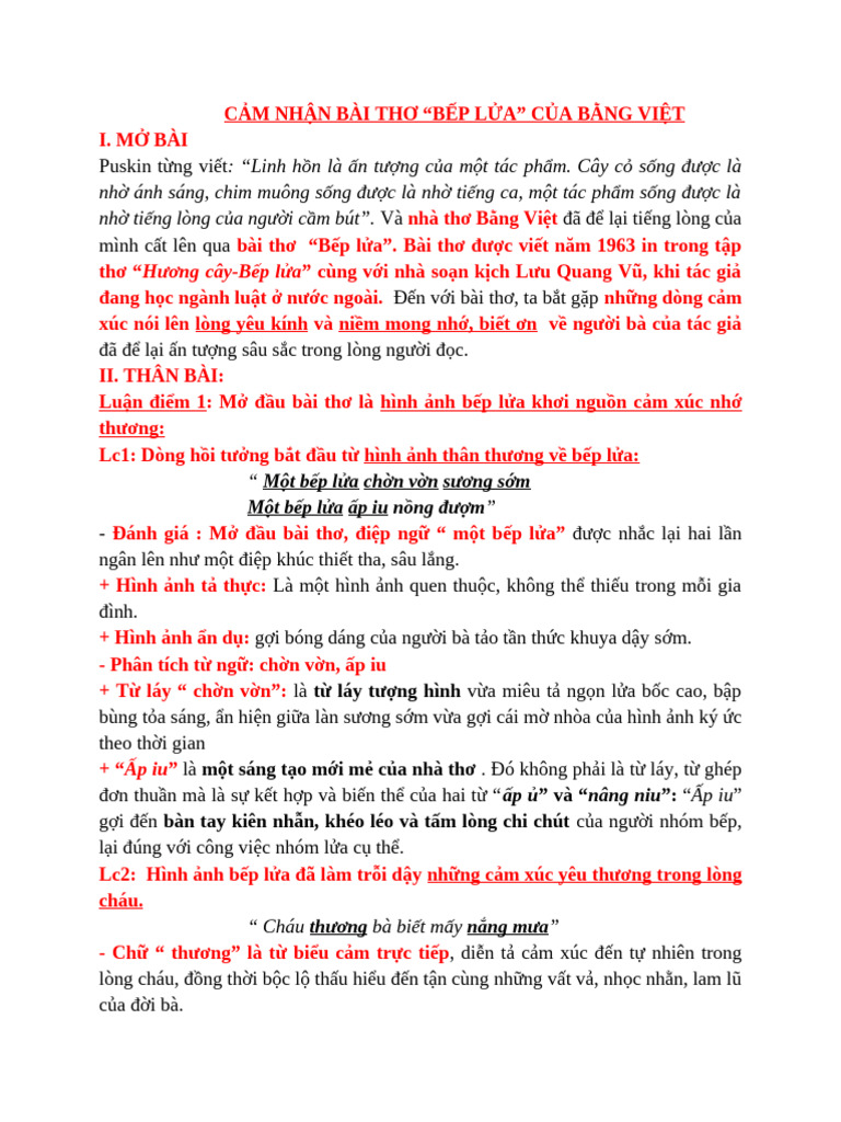 1- Bếp lửa- xong | PDF