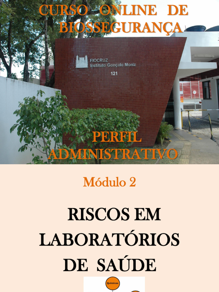 Módulo 2 - Riscos em Laboratórios de Saúde | PDF | Laboratórios | Vírus
