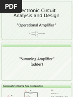 Basic Op-Amp Configurations Cheat Sheet | PDF