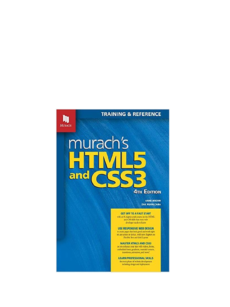 (eBook PDF) Murach's HTML5 and CSS3 4th Edition by Anne Boehm pdf ...