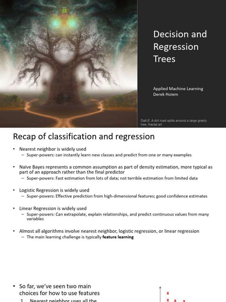 Lecture 12 Decision And Regression Trees Pdf Regression Analysis Linear Regression