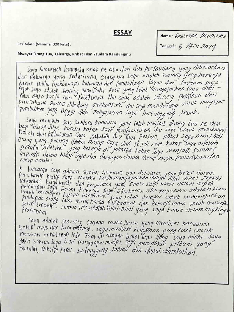 Essay Test | PDF