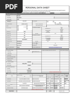 ANNEX H 1 CS Form No. 212 Revised 2025 Personal Data Sheet Folio Size ...