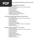 Senior High School Core Curriculum Subjects | PDF | Science | Social ...