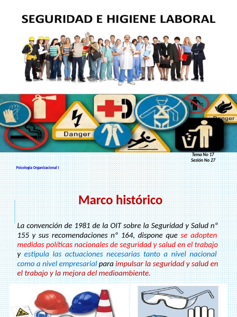 T18. Higiene y Seguridad Laboral. | PDF | Seguridad y salud ocupacional