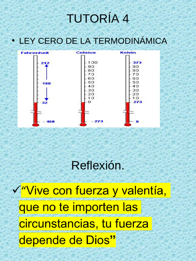 Ley Cero De La Termodinámica Pdf Temperatura Termodinámica 2723
